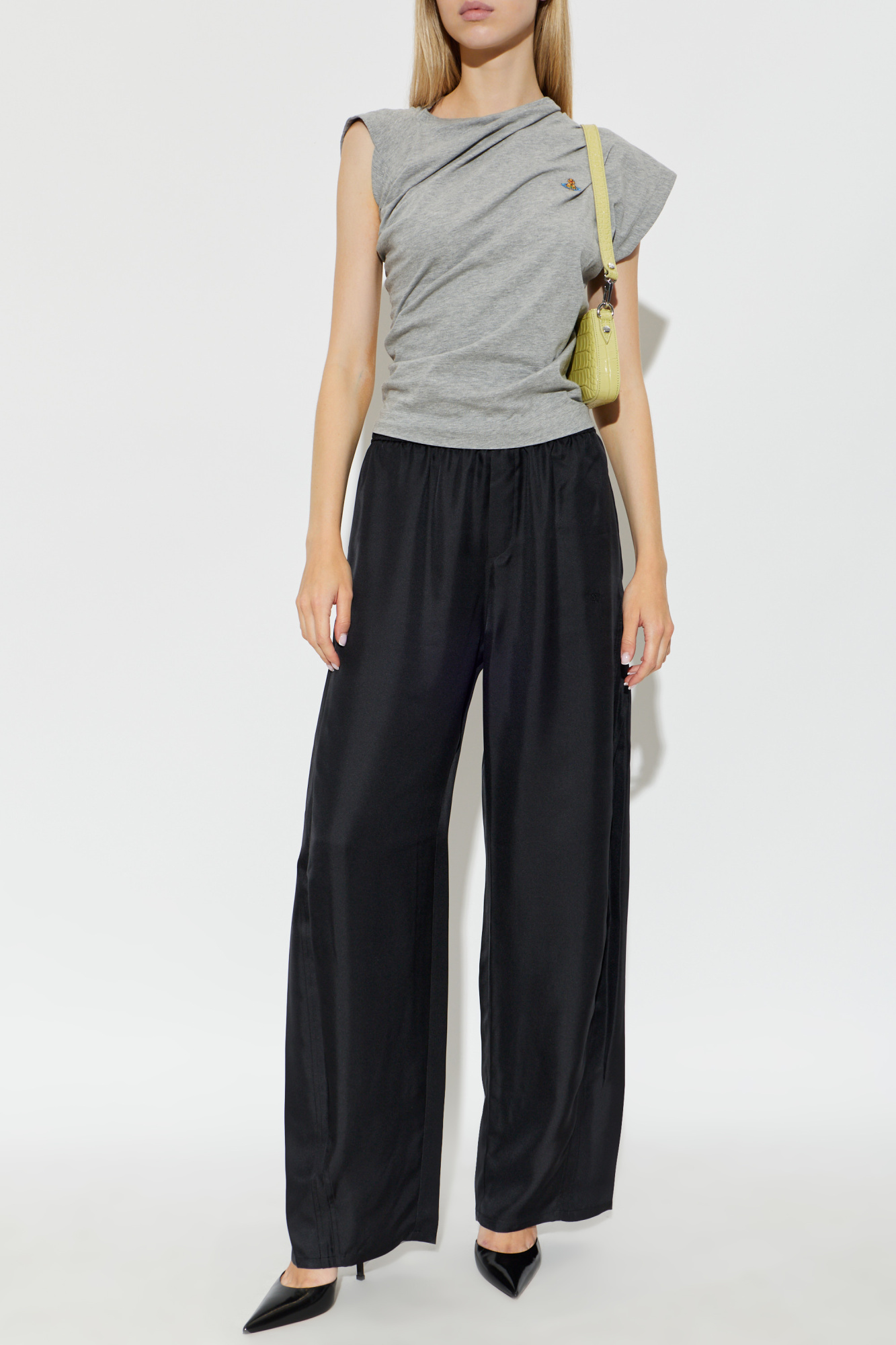 ALEXANDER WANG Alexander Wang Silk Wide Leg Trousers